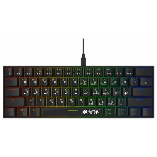 Игровая клавиатура HIPER MK-1 Spike Black USB черный