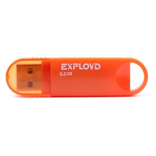 Флешка EXPLOYD 570 64 ГБ, 1 шт., orange