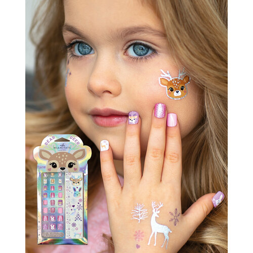 MIAMITATS Набор детский накладные ногти с переводными татуировками Dear deer