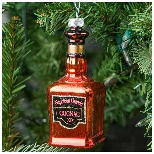 Елочная игрушка Glass Hanger Cognac Bottle 11 cm