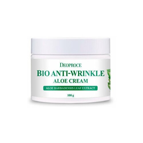 Deoproce Bio Anti Wrinkle Aloe Cream Био-крем на основе сока алое, 100 мл