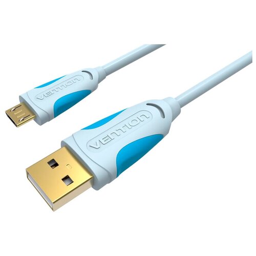 Кабель Vention USB - microUSB (VAS-A04-S-150), голубой