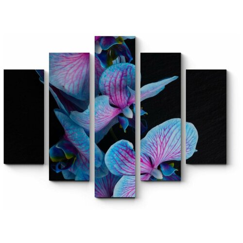 Модульная картина Голубая орхидея75x60