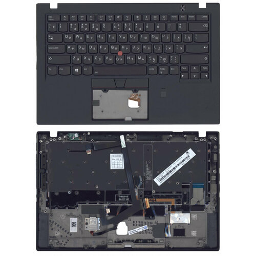 Клавиатура для Lenovo 01YR627 ерная с черным топкейсом FPR NFS