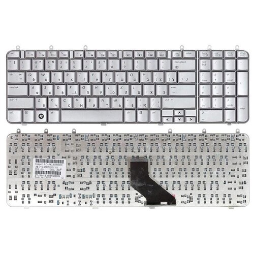 Клавиатура для ноутбука HP Pavilion dv7-1170ez серебристая