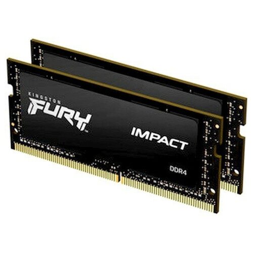 Оперативная память Kingston FURY Impact 64 ГБ (32 ГБ x 2 шт.) DDR4 2666 МГц SODIMM CL16 KF426S16IBK2/64