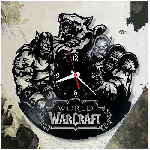 World of Warcraft — часы из виниловой пластинки (c) VinylLab