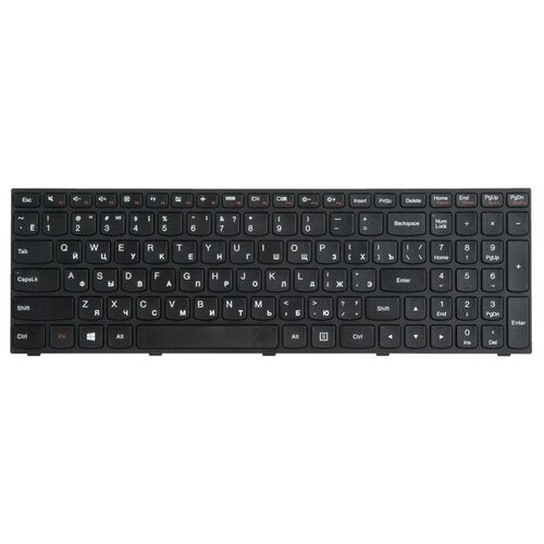 Клавиатура для Lenovo для IdeaPad Flex 2-15, G50-30, G50-45, G50-70, G50-80, G70-70 (25211020) (25211031) Black, black frame, гор. Enter ZeepDeep