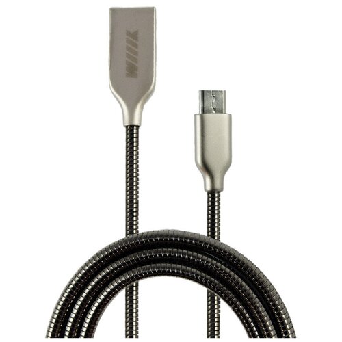 Кабель WIIIX USB - microUSB (CB850-UMU-Z-10), 1 м, черный