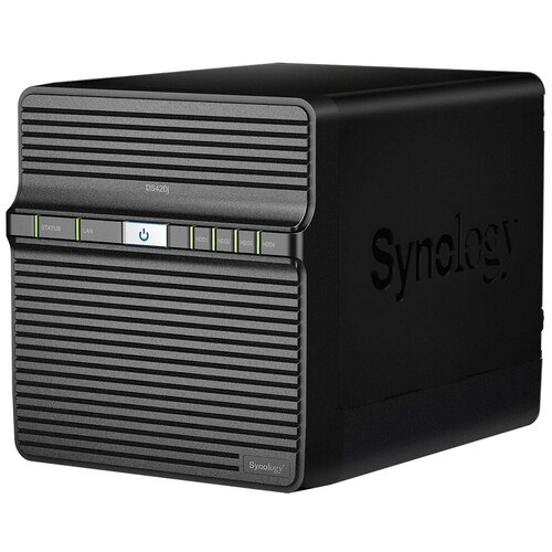 Сетевое хранилище Synology DS420j черный