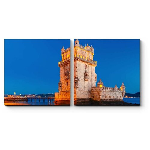 Модульная картина Башня Сент-Винсент в Португалии50x25