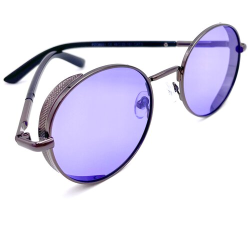 Солнцезащитные очки Smakhtin'S eyewear & accessories, черный, фиолетовый