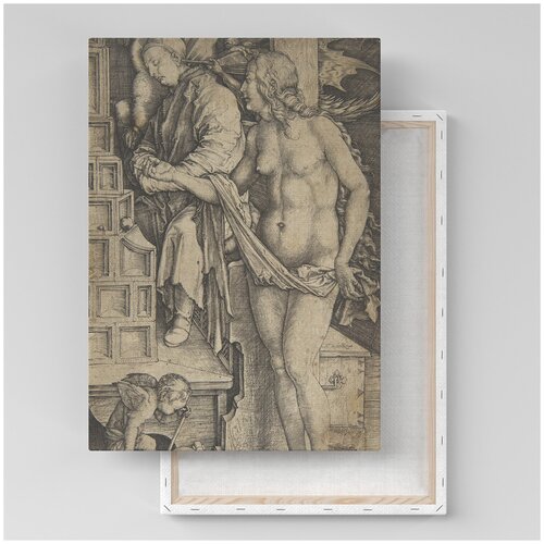 Картина на холсте с подрамником / Albrecht Durer / Альбрехт Дюрер - Сон доктора, 1498