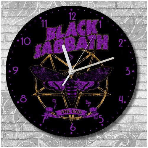Настенные часы УФ музыка метал рок black sabbath оззи осборн - 3202