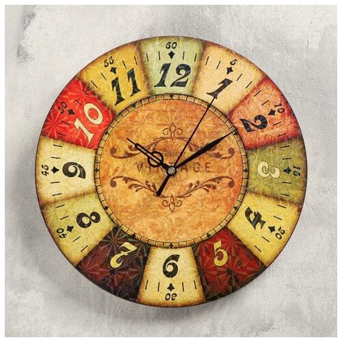 Часы настенные "Сицилия", дискретный ход, d-23.5 см