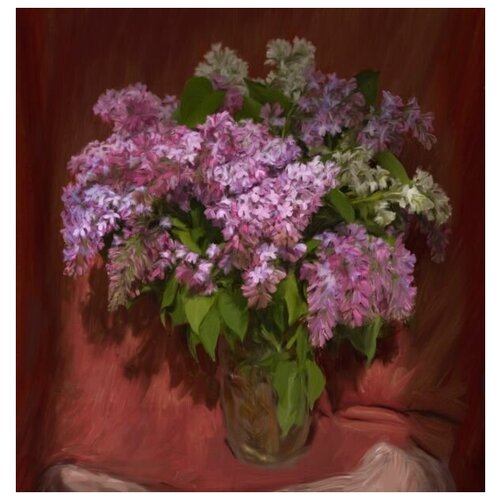 Постер на холсте Букет сирени (Lilac Bouquet) 60см. x 62см.