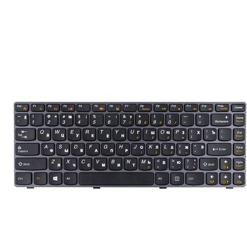 Клавиатура для ноутбука Lenovo B470 G470 V470 G475 серая рамка p/n: MP-10A23US-686BW, 25207484