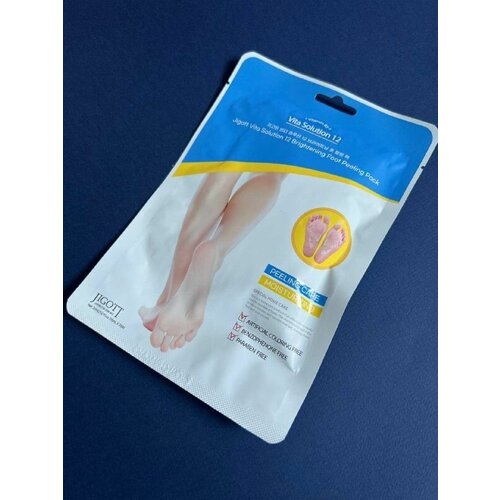 JIGOTT Осветляющая маска-пилинг для ног Vita Solution 12 Brightening Foot Peeling Pack