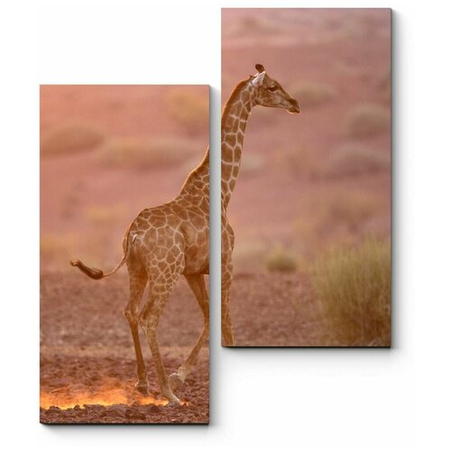 Модульная картина Одинокий жираф70x88