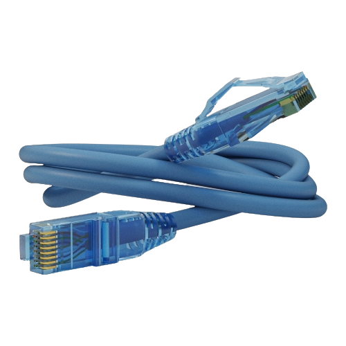 Патч-корд Hyperline PC-LPM-UTP-RJ45-RJ45-C6-0.5M-LSZH-BL, 0.5 м, 1 шт., синий