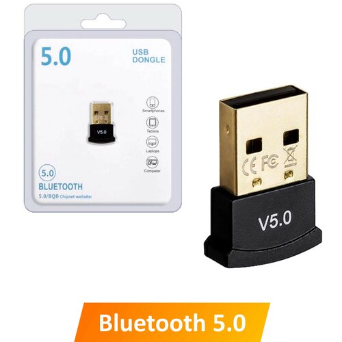 Адаптер Bluetooth 5.0 для компьютера, ноутбука / для подключения беспроводных устройств, USB 2.0