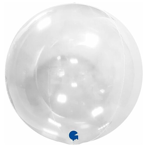 Шар (18'/46 см) Deco Bubble, Прозрачный, Кристалл, 1 шт.