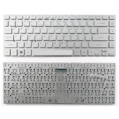 Клавиатура для ноутбука Acer Aspire E5-473TG серебристая