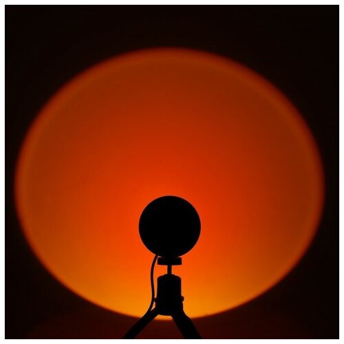 Лампа атмосферная "Алый закат", 7Вт, от USB, 5В