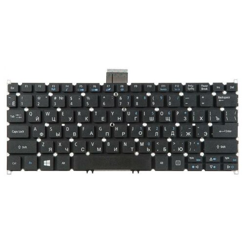 Клавиатура ZeepDeep для ноутбука Acer Aspire V5-122, V5-122P, V5-171, V5-132P, V3-331, V3-371, V3-372, E3-111, E3-112, S5-391, черная без рамки