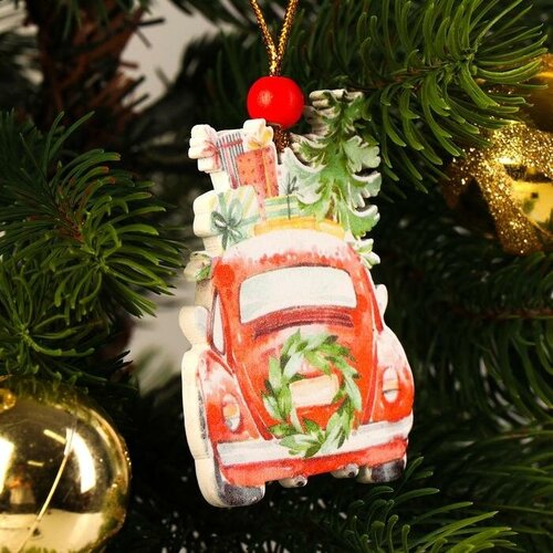 Лесная мастерская Подвеска новогодняя «Машина с подарками»