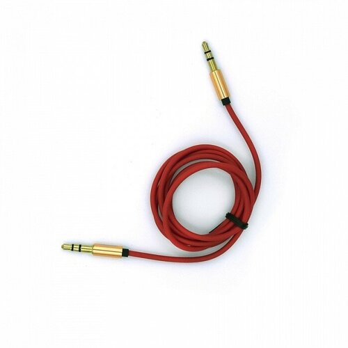 Кабель аудио AUX BYZ BL-613, Jack 3.5 мм(m)-Jack 3.5 мм(m), 1м, красный