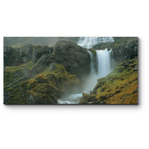 Модульная картина Водопад Диньянди 90x45