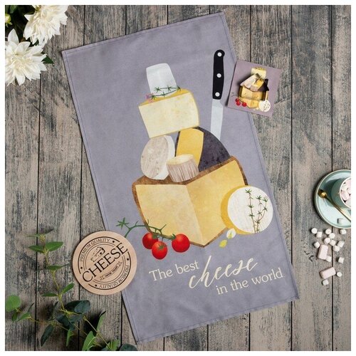 Этель Набор кухонный «Cheese» подставка, полотенце, формочка