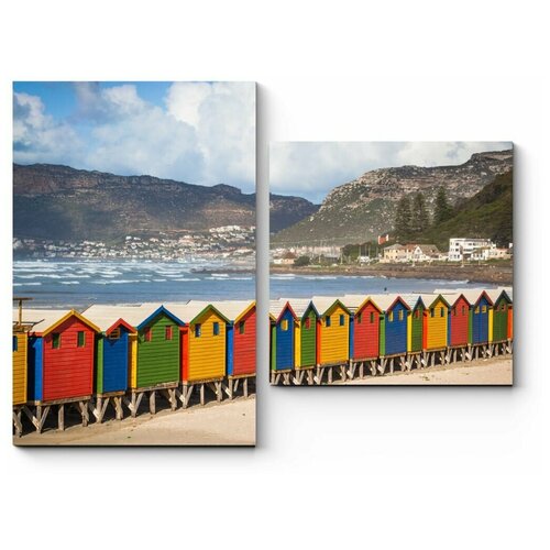 Модульная картина Разноцветный Кейптаун100x75