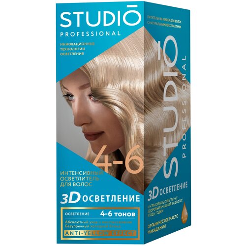 Essem Hair Studio Professional интенсивный осветлитель для волос 3D осветление на 4-6 тонов, 25 мл