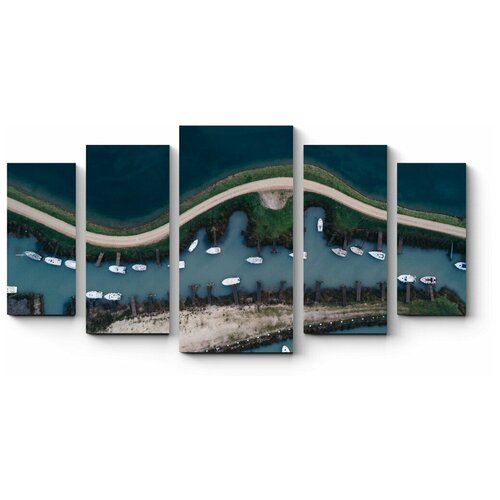 Модульная картина Гонка морских судов 110x61