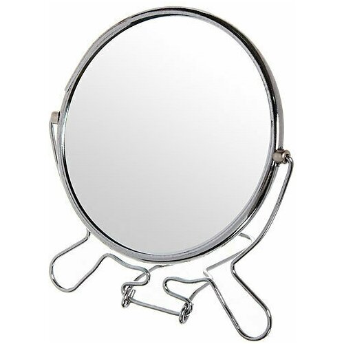 Зеркало настольное / Зеркало косметическое "Модерн" круг, одностороннее d19см