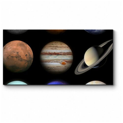 Модульная картина Планеты солнечной системы 110x55