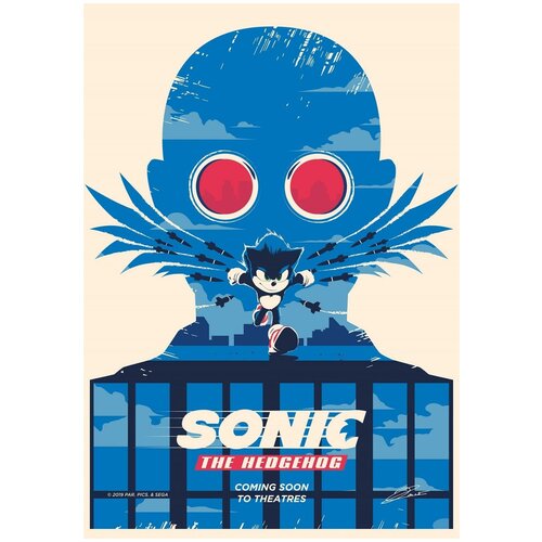 Постер / Плакат / Картина Sonic 60х90 см в подарочном тубусе
