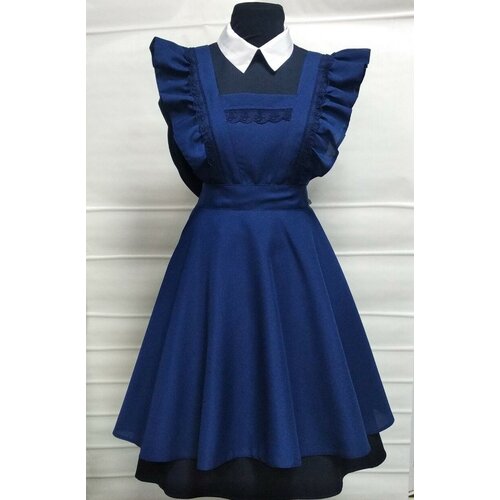 Школьное платье, размер 46, синий