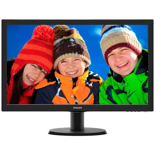 23.6" Монитор Philips 243V5QHABA, 1920x1080, 75 Гц, MVA, черный