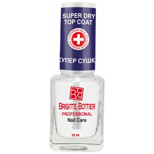 Brigitte Bottier Верхнее покрытие Super Dry Top Coat, прозрачный, 12 мл