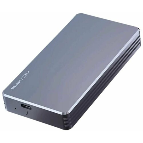 Корпус для жесткого диска Acasis FA-TB34 M1 Thunderbolt 3 NVME M.2 SSD до 2 ТБ, 40 Гбит/с - Серебристый