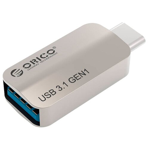 Переходник/адаптер ORICO OTG USB - USB Type-C (CTA2), серебристый