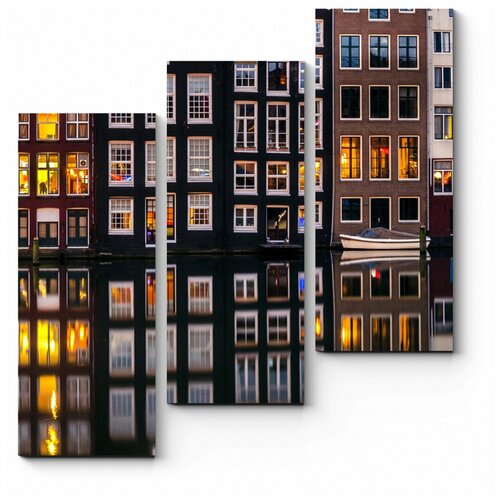 Модульная картина Огни Амстердама120x128