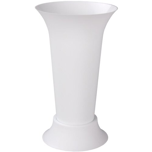 Напольная ваза для живых и искусственных цветов под срезку, диаметр 185мм, высоты 310мм (белый)