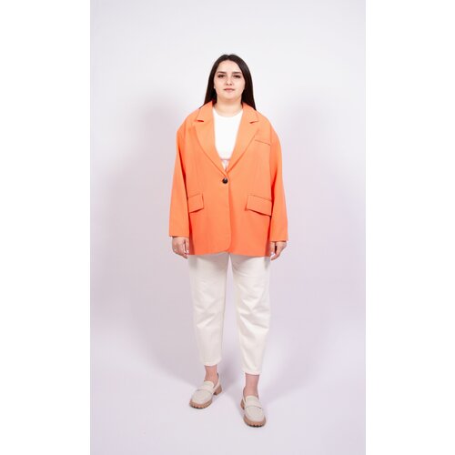 Пиджак , размер 44, оранжевый