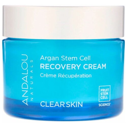Andalou Naturals Clear Skin Argan Stem Cell Recovery Cream Крем Ночной восстанавливающий для лица, 50 мл