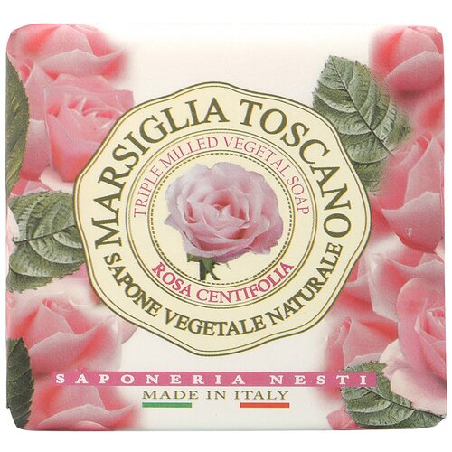 Nesti Dante Мыло кусковое Marsiglia Toscano Rosa Centifolia, 200 г