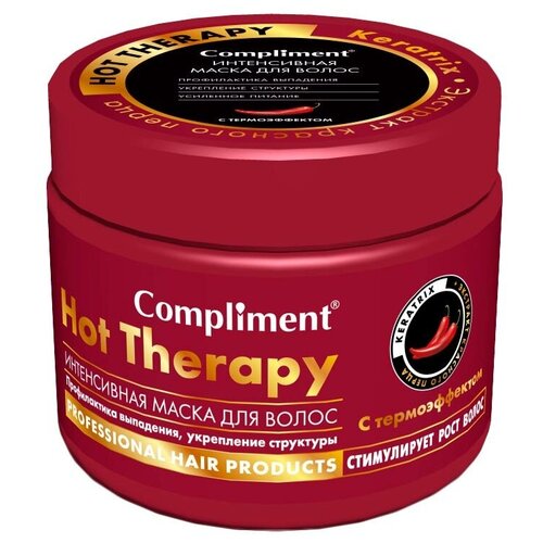 Compliment Hot Therapy Интенсивная маска для волос, 542 г, 500 мл, банка